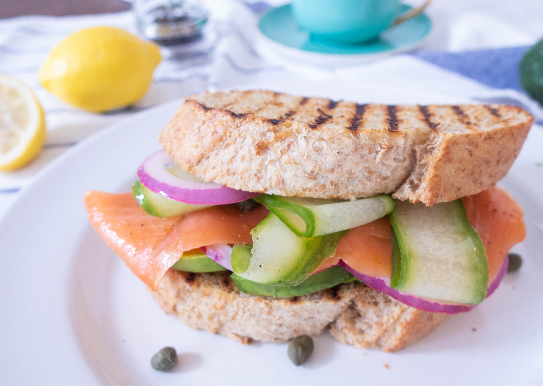 Avocado Smoked Salmon Sandwich - Cook With Solee